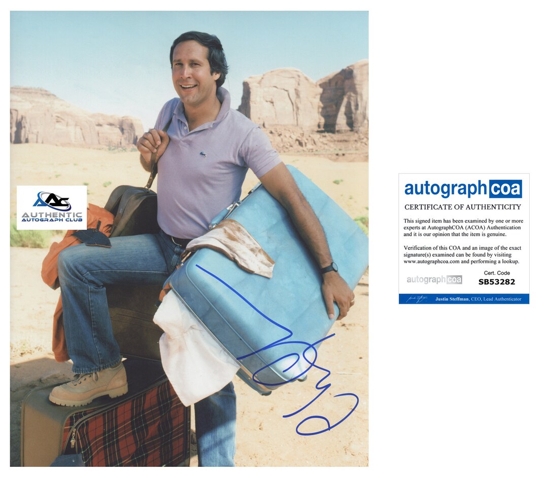 Chevy Chase Autograph Signed 11x14 Photo National Lampoon's Vacation ...