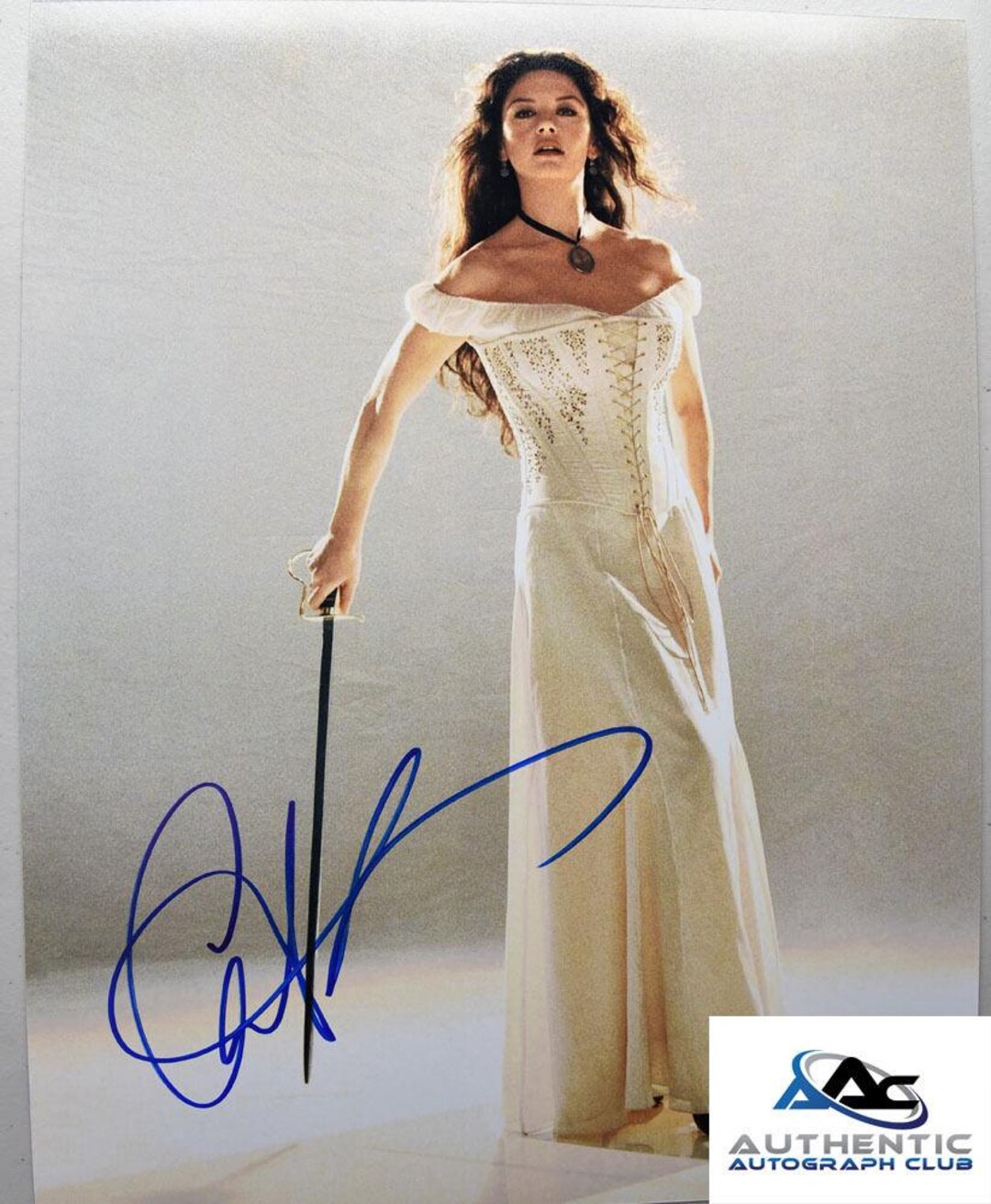 Catherine Zeta Jones Autograph Signed 11x14 Photo Zorro Coa - Etsy