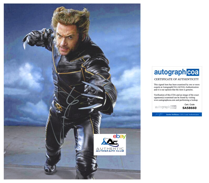 Hugh Jackman Autograph Signed 11x14 Photo Wolverine X-men - Etsy