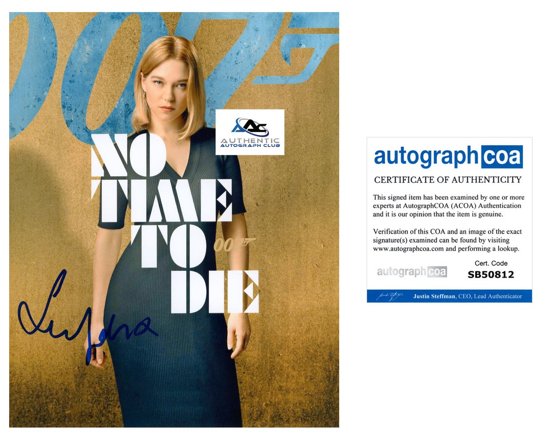 Lea Seydoux Autograph Signed 8x10 Photo James Bond No Time to - Etsy