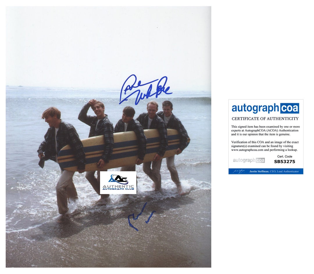 Brian Wilson and Mike Love Autograph Signed 11x14 Photo Beach Boys Acoa ...
