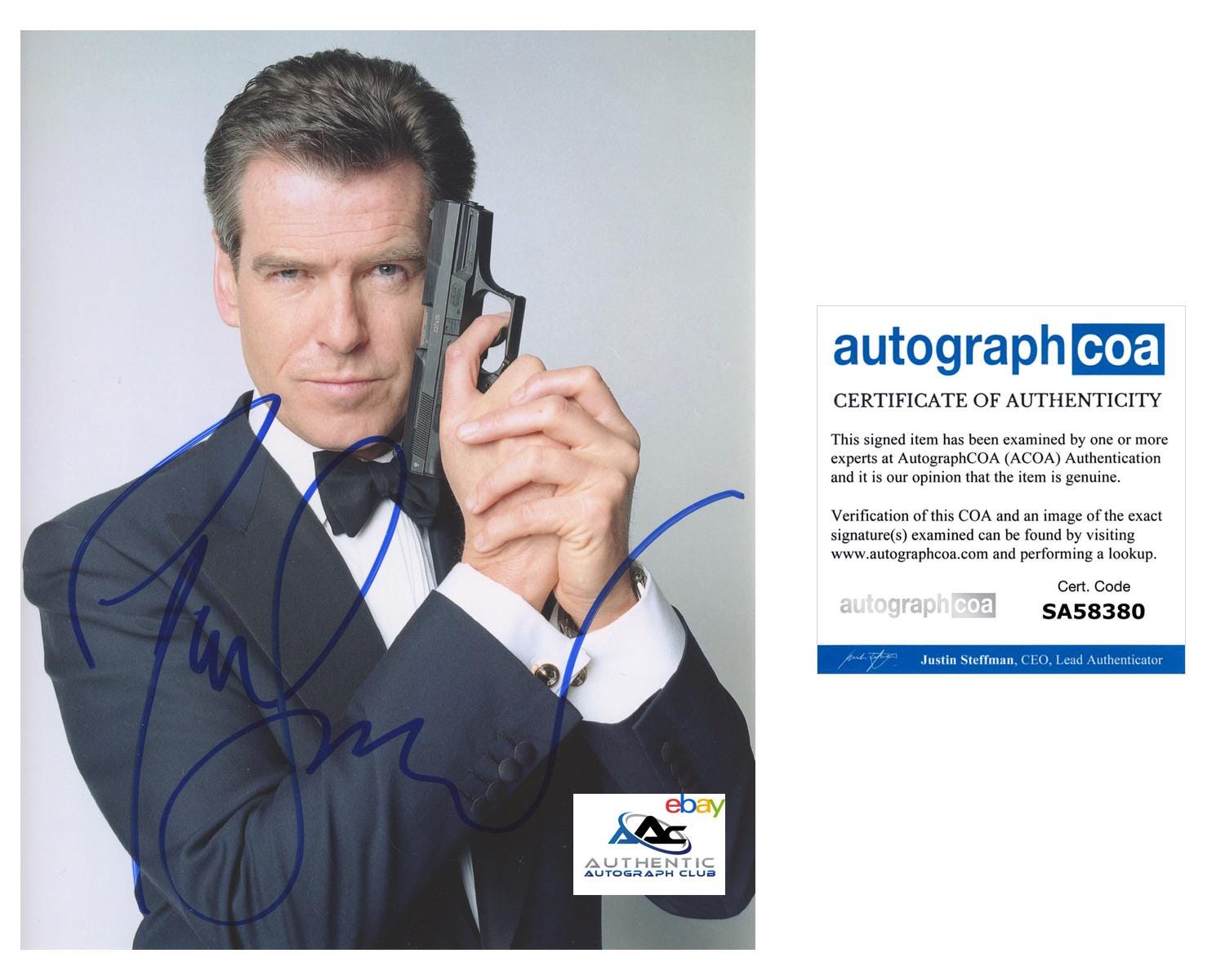 Pierce Brosnan Autograph Signed 8x10 Photo James Bond 007 Goldeneye ...