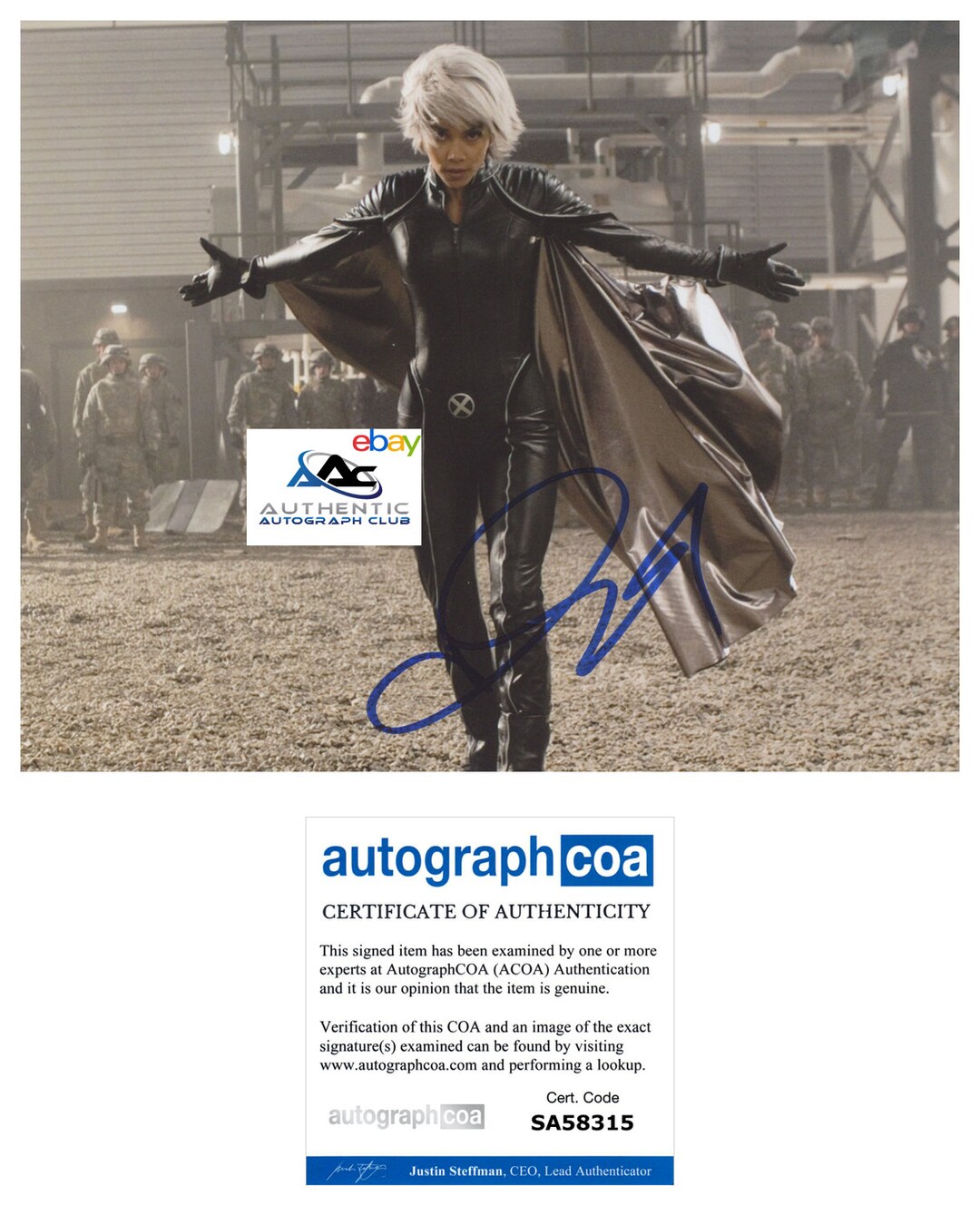 Halle Berry Autograph Signed 8x10 Photo X-men Xmen Storm Acoa - Etsy