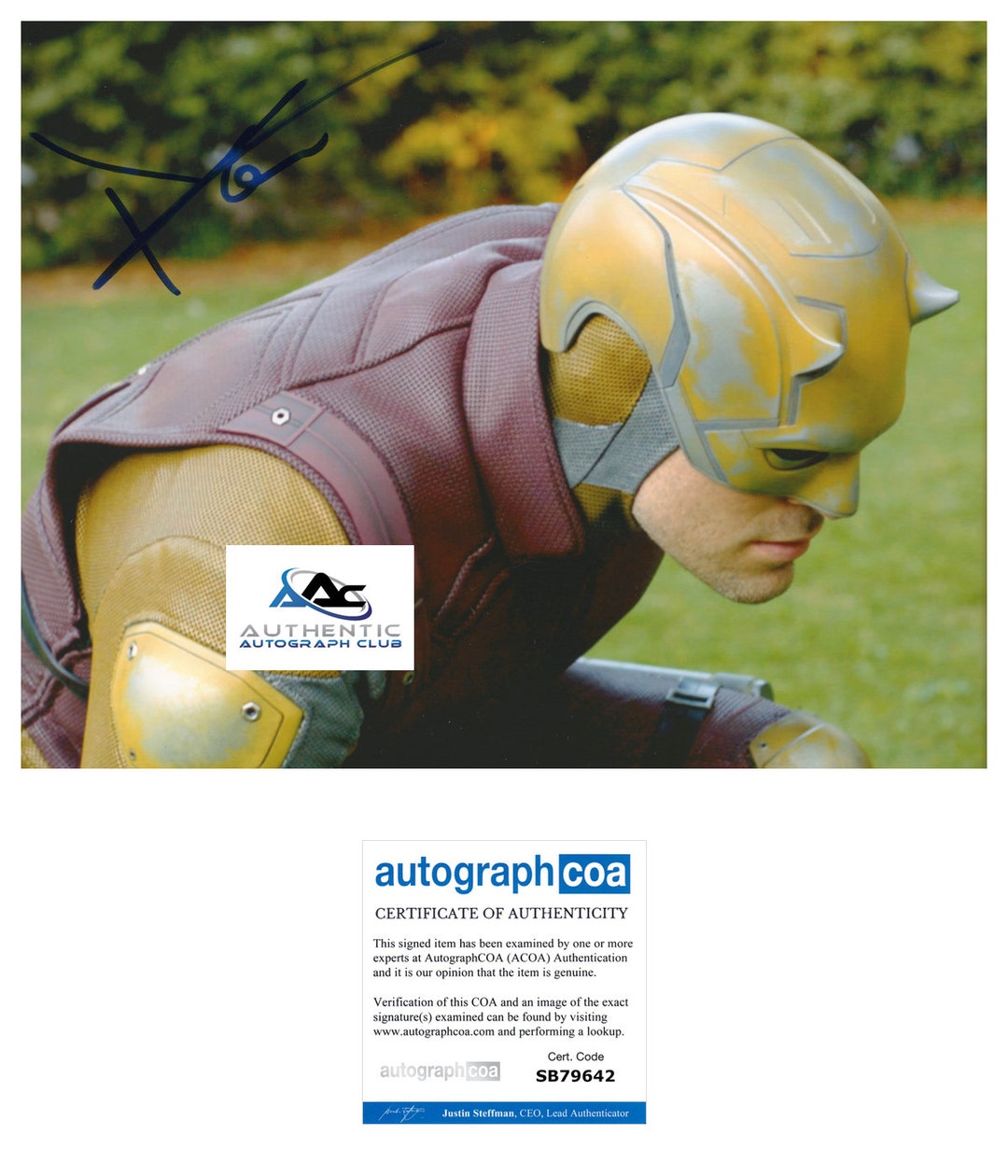 Charlie Cox Autograph Signed 8x10 Photo Daredevil Matt Murdock Acoa - Etsy