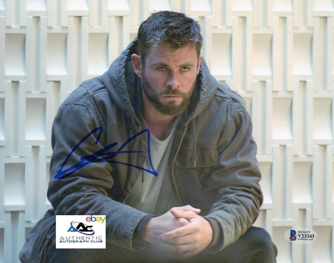 Chris Hemsworth Autograph Signed 8x10 Photo Thor Ragnorak Endgame ...