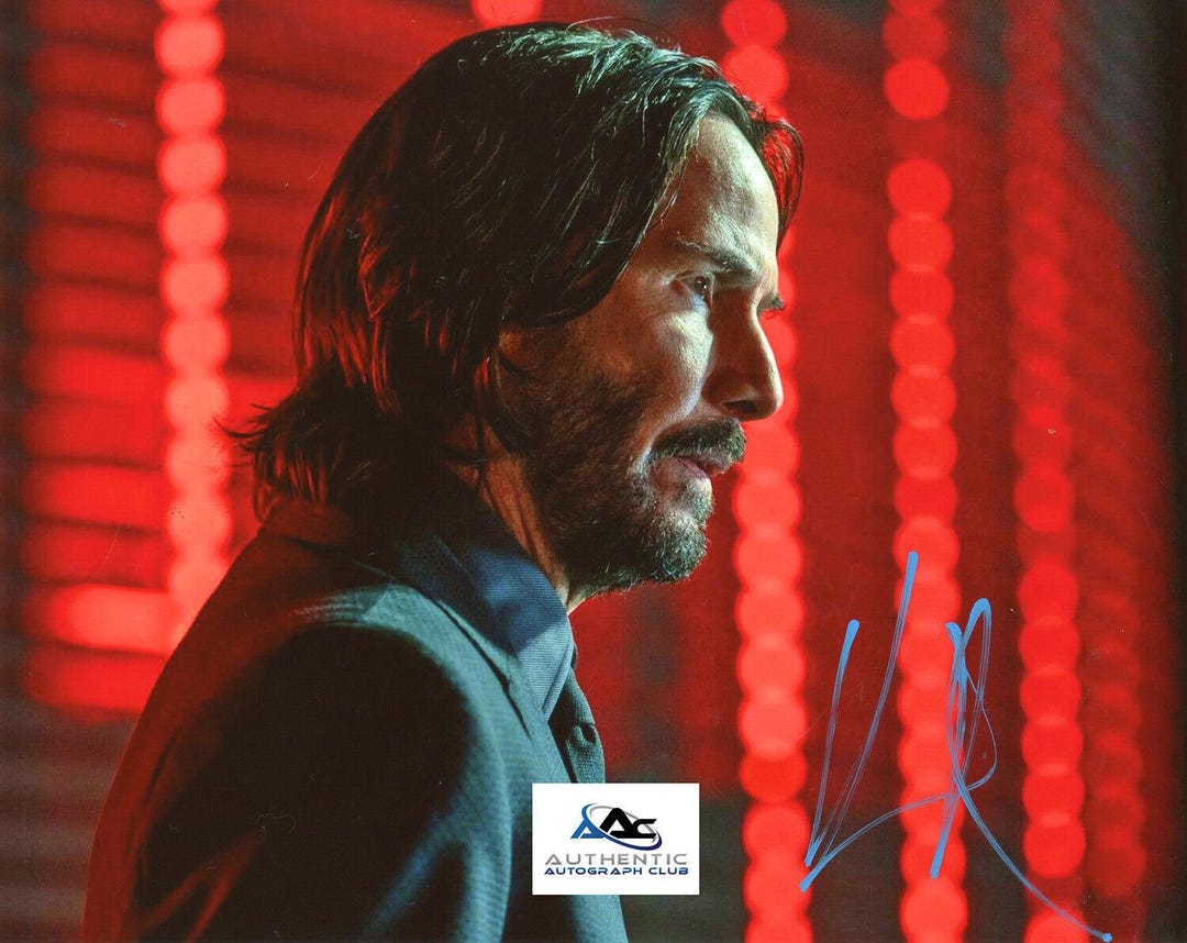Rare Keanu Reeves Autograph Signed 8x10 Photo John Wick 4 - Etsy