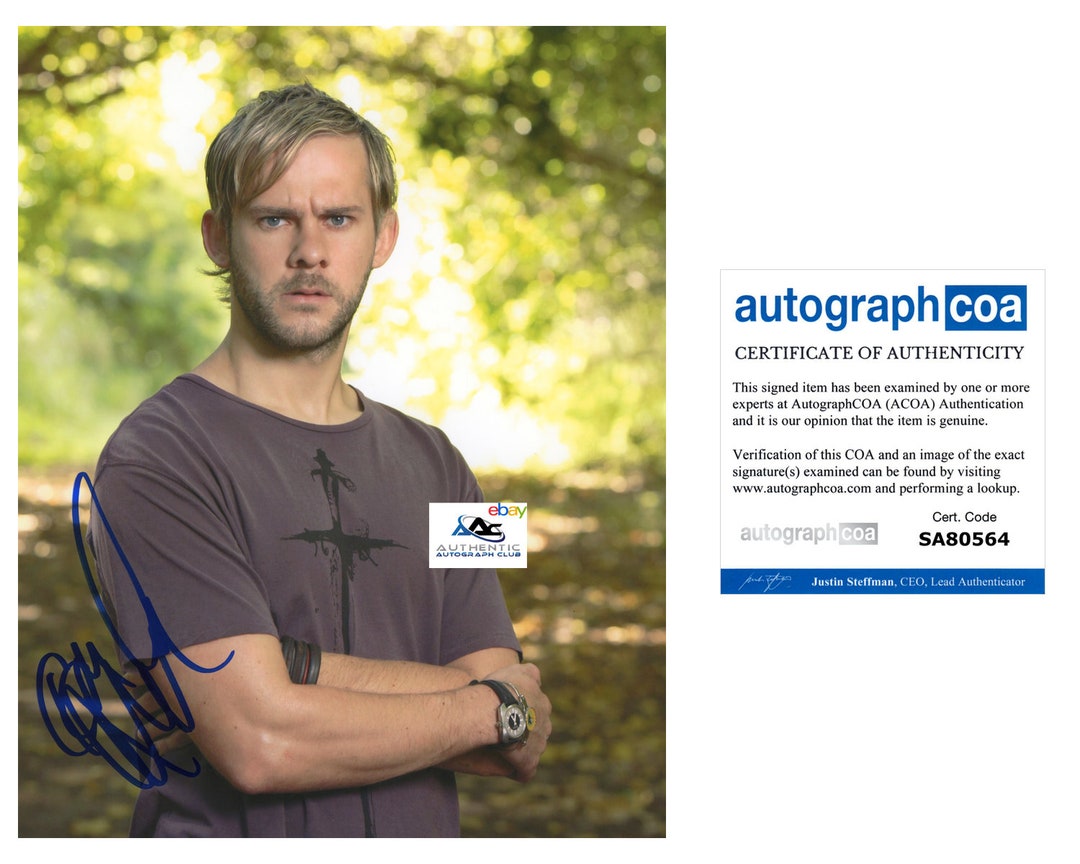 Dominic Monaghan Autograph Signed 8x10 Photo Lost Acoa - Etsy