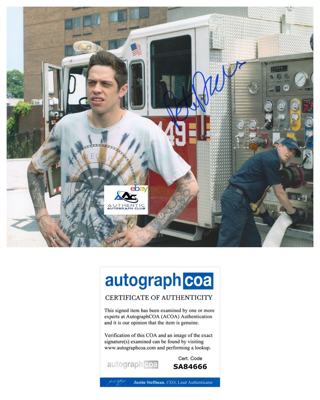 Pete Davidson Autograph Signed 8x10 Photo the King of Staten Island Snl ...