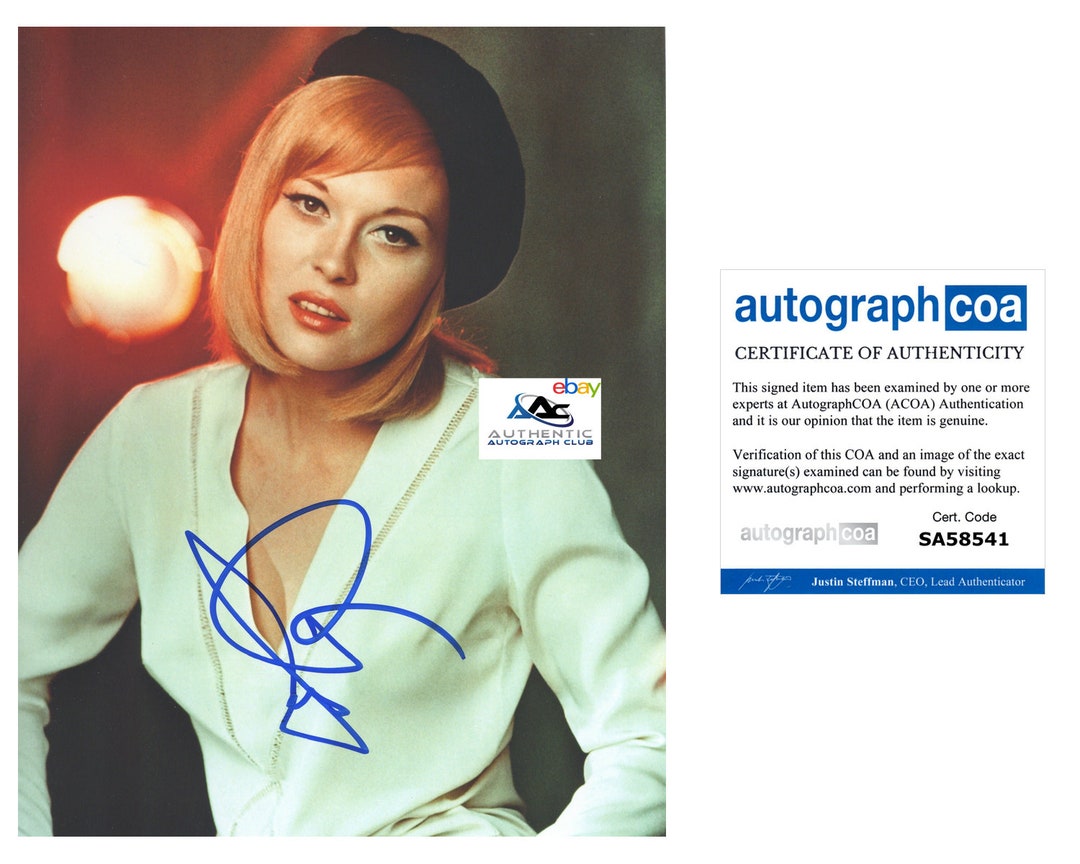Faye Dunaway Autograph Signed 8x10 Photo Bonnie and Clyde Acoa - Etsy