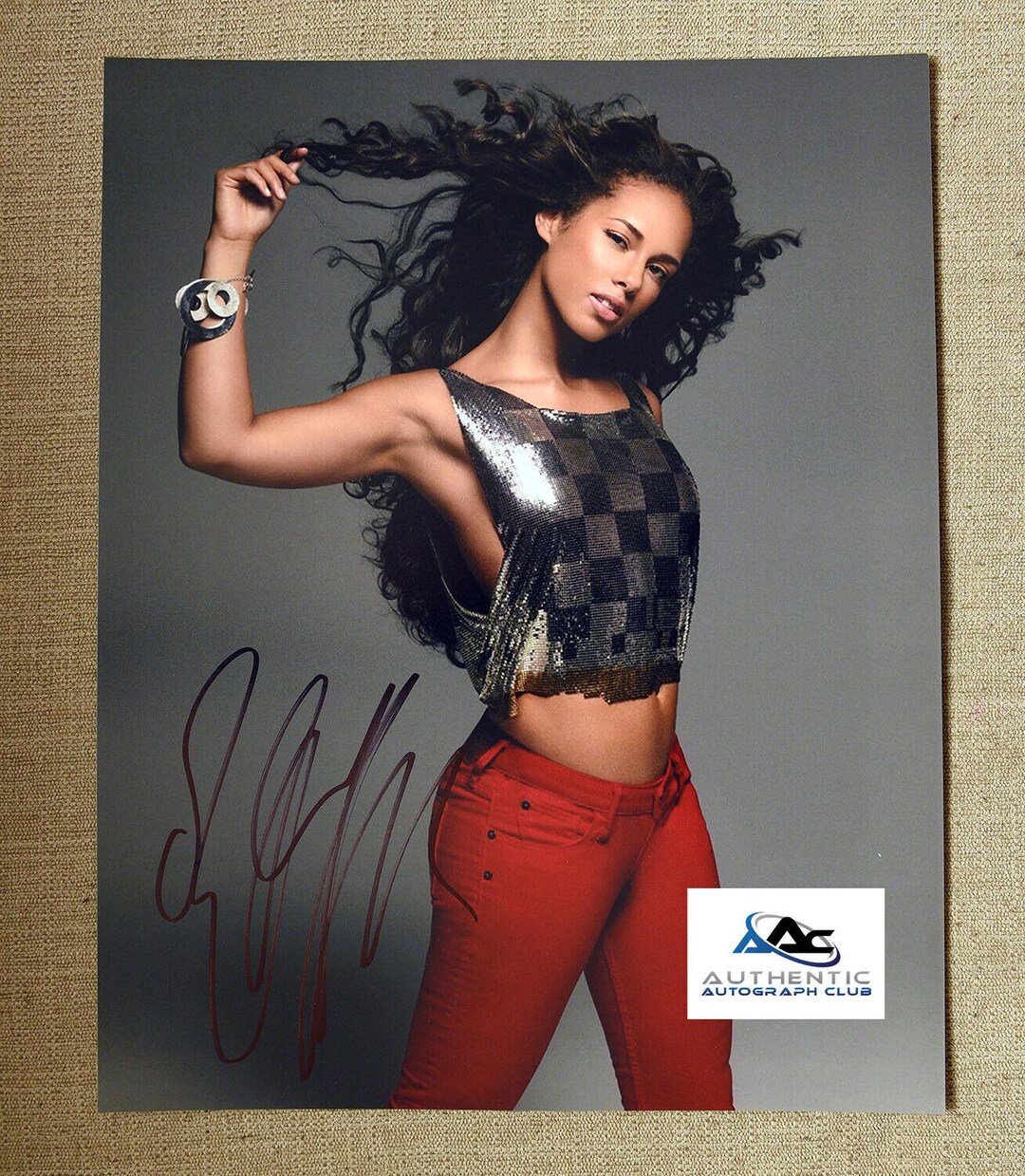 Alicia Keys Autograph Signed 11x14 Photo Coa - Etsy