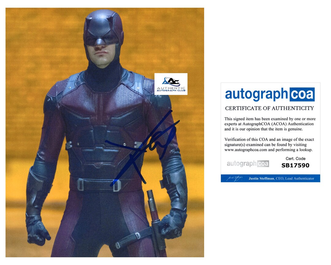 Charlie Cox Autograph Signed 8x10 Photo Daredevil Matt Murdock Acoa - Etsy