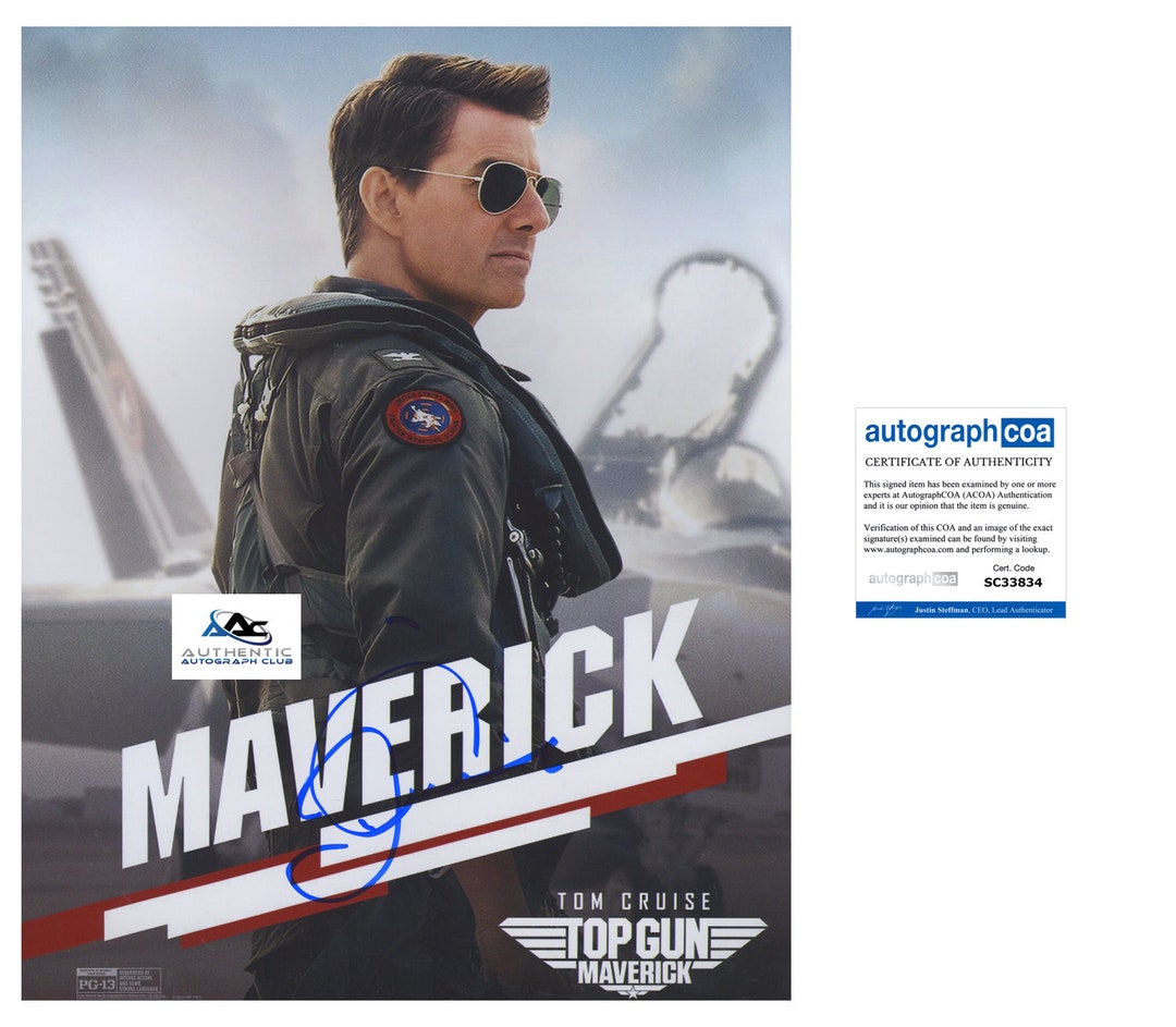 Tom Cruise Autograph Signed 11x14 Photo Mission Impossible Top Gun Acoa ...