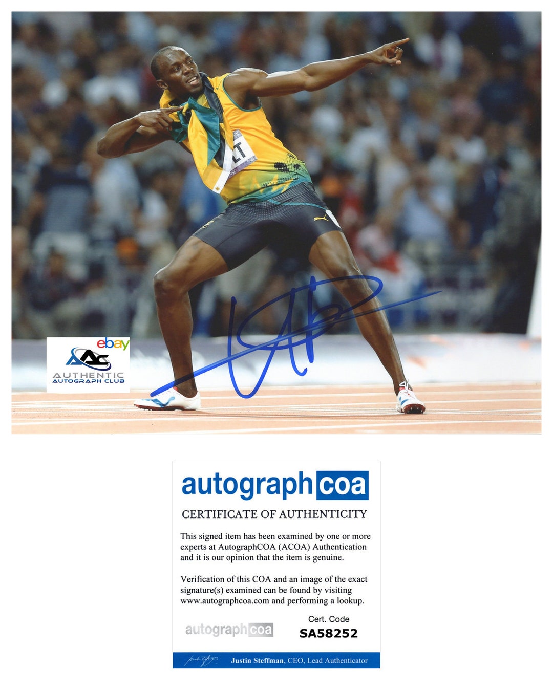 Usain Bolt Autograph Signed 8x10 Photo 2016 Rio Olympic Gold Medalist ...
