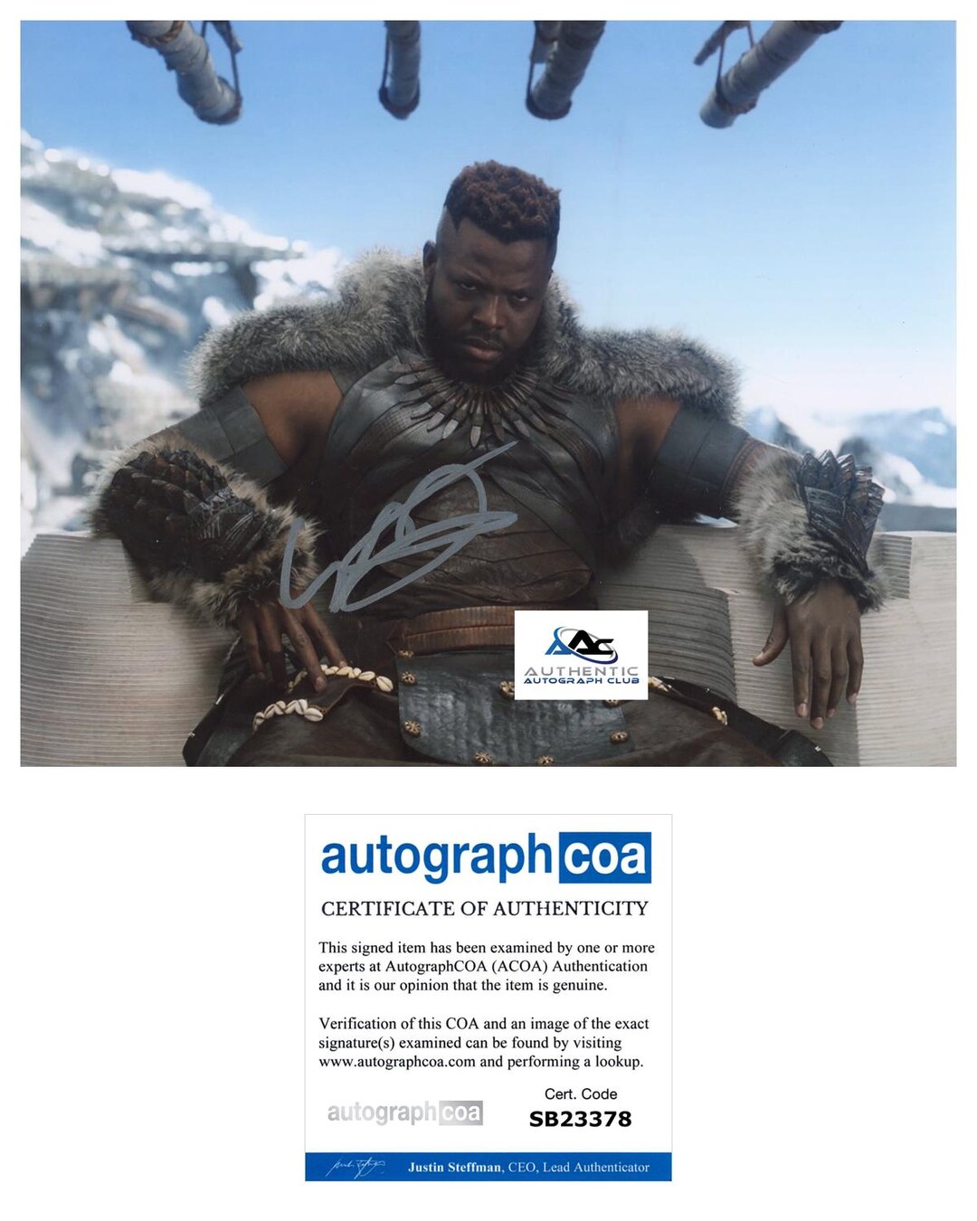 Winston Duke Autograph Signed 8x10 Photo Singer Acoa Coa - Etsy