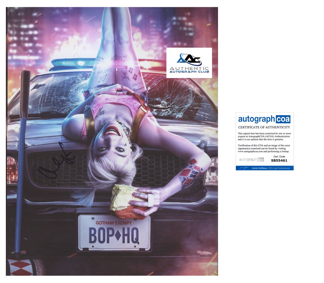 Margot Robbie Autograph Signed 11x14 Photo the Suicide Squad Harley ...