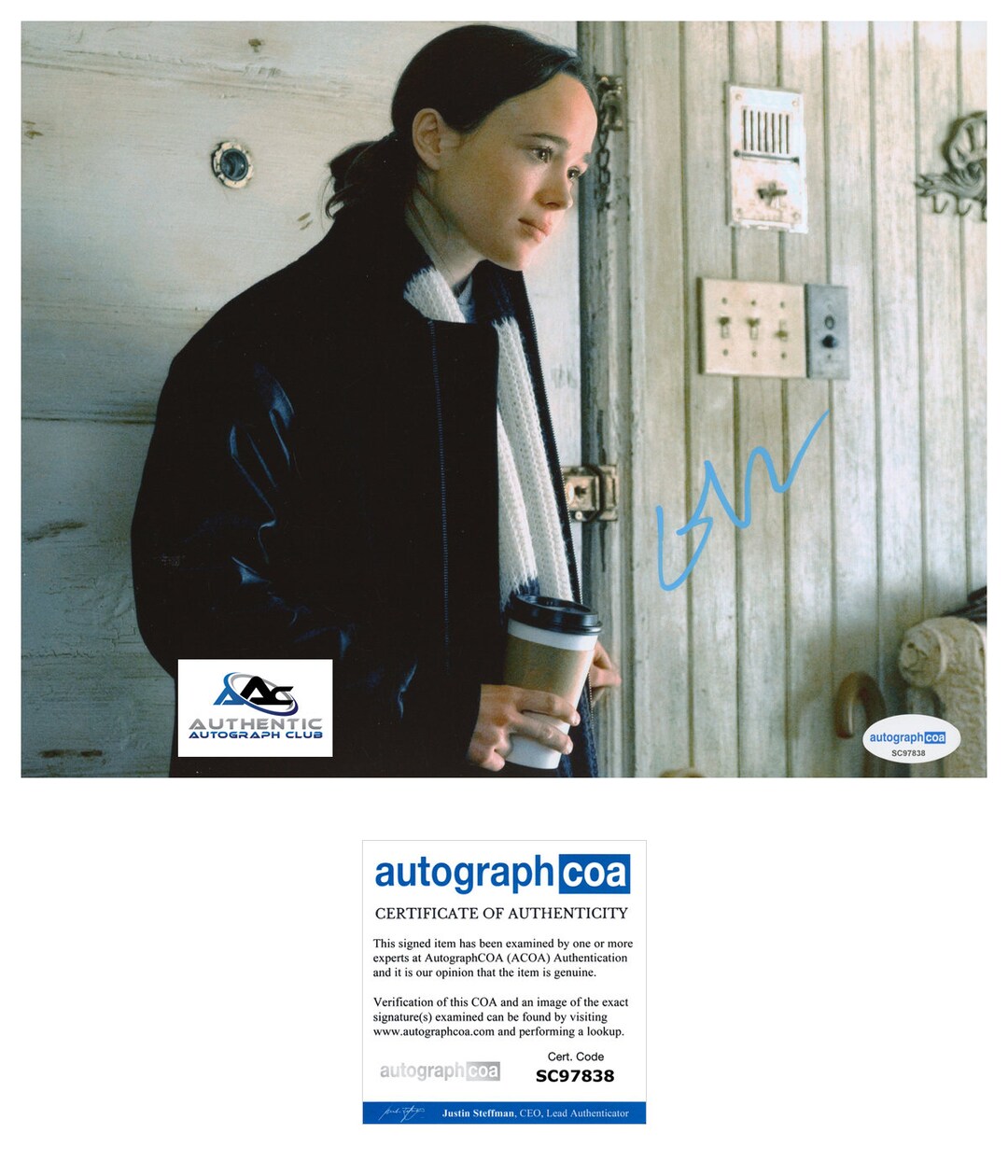 Elliot Page Ellen Page Autograph Signed 8x10 Photo X-men Juno Acoa - Etsy