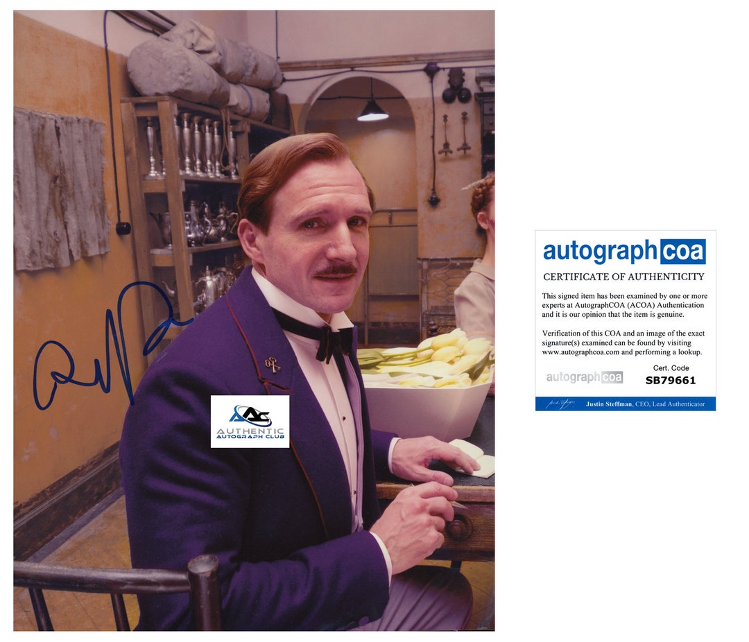 Ralph Fiennes Autograph Signed 8x10 Photo Harry Potter Acoa - Etsy