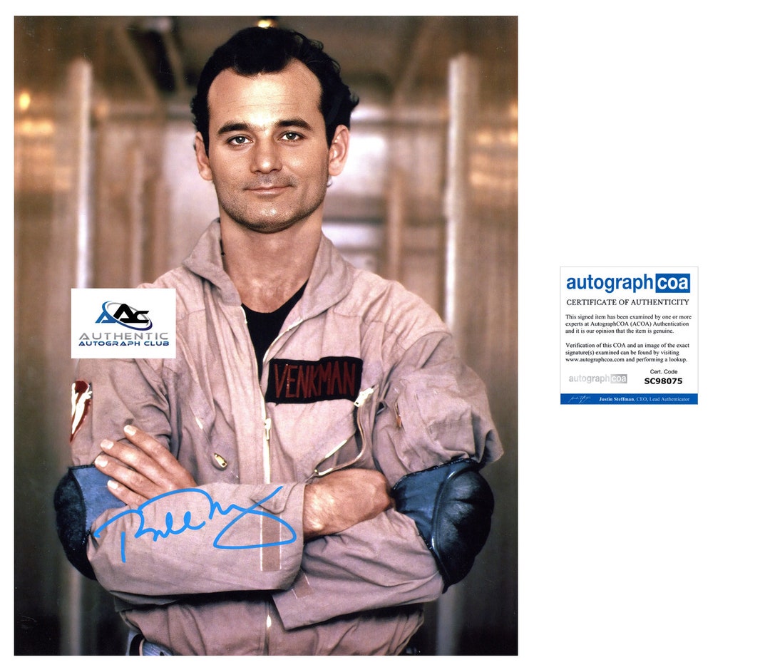 Bill Murray Autograph Signed 11x14 Photo Ghostbusters Dr Peter Venkman ...