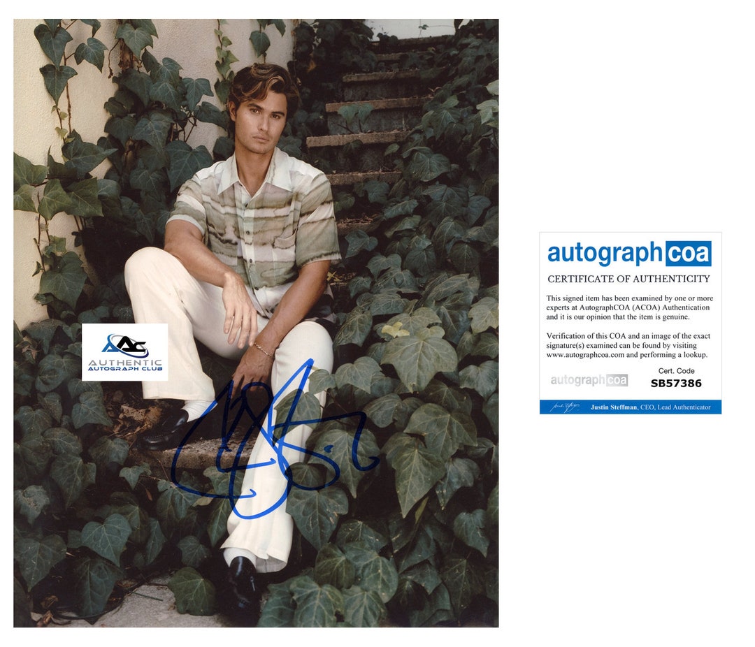 Chase Stokes Autograph Signed 8x10 Photo Outer Banks Acoa - Etsy