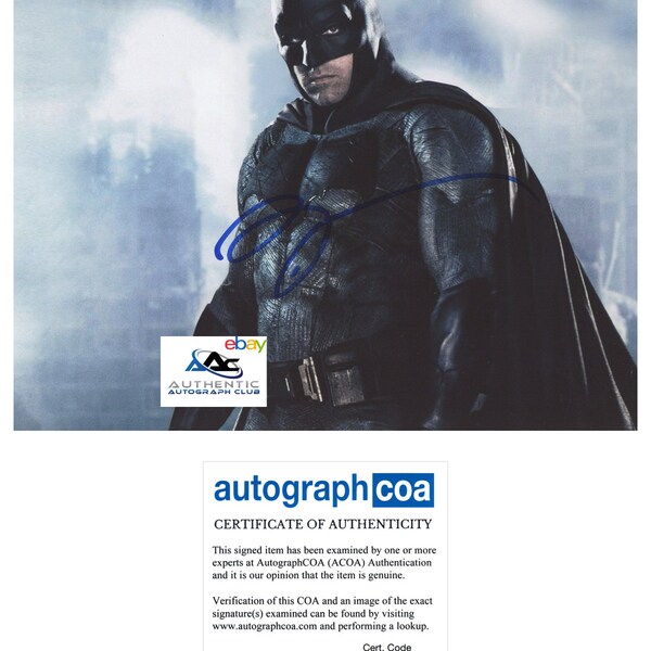 Ben Affleck Autograph - Etsy