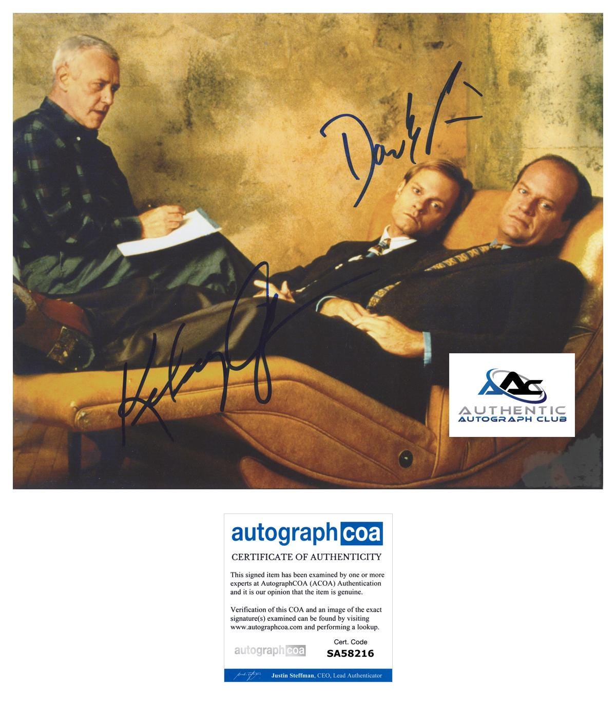 Frasier Tv Show Kelsey Grammer David Hyde Autograph Signed 11x14 Photo ...