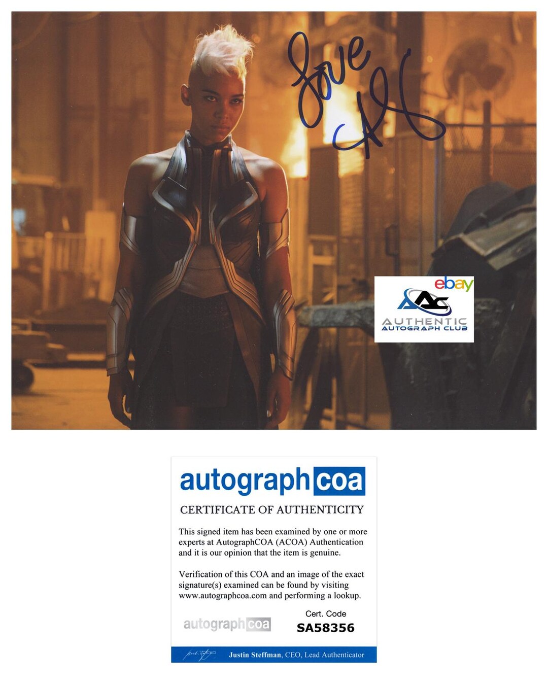 Alexandra Shipp Autograph Signed 8x10 Photo X-men Apocalypse Storm Acoa ...