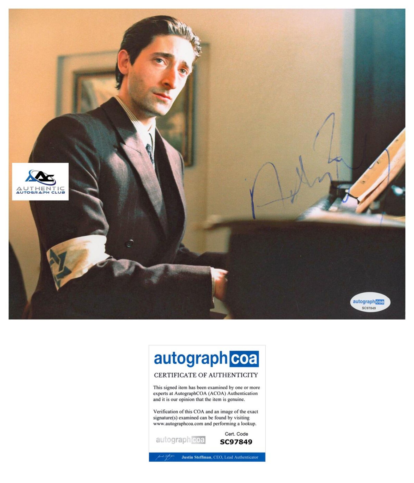 Adrien Brody Autograph Signed 8x10 Photo Acoa - Etsy