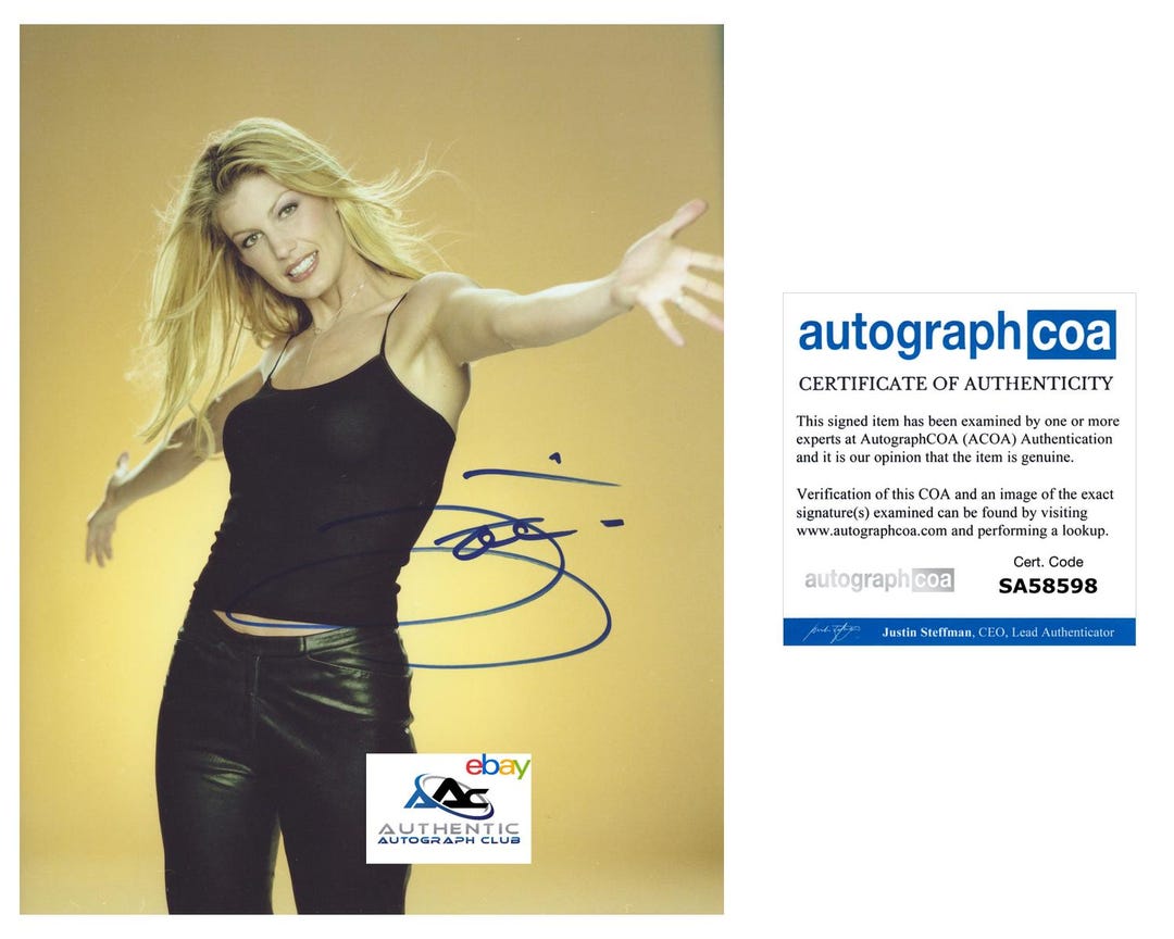 Faith Hill Autograph Signed 8x10 Photo Musician Country Singer Acoa - Etsy
