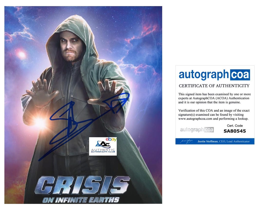Stephen Amell Autograph Signed 8x10 Photo Arrow Dc Comics Acoa - Etsy