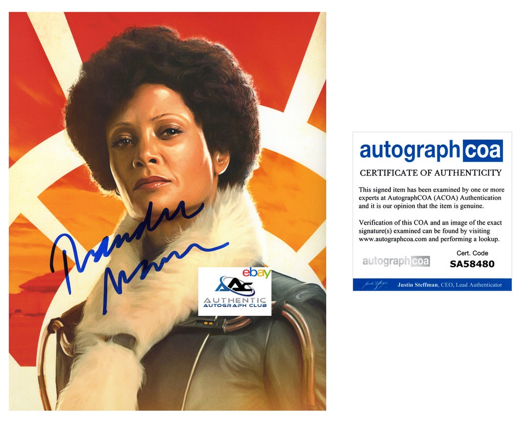 Thandie Newton Autograph Signed 8x10 Photo Han Solo Acoa - Etsy