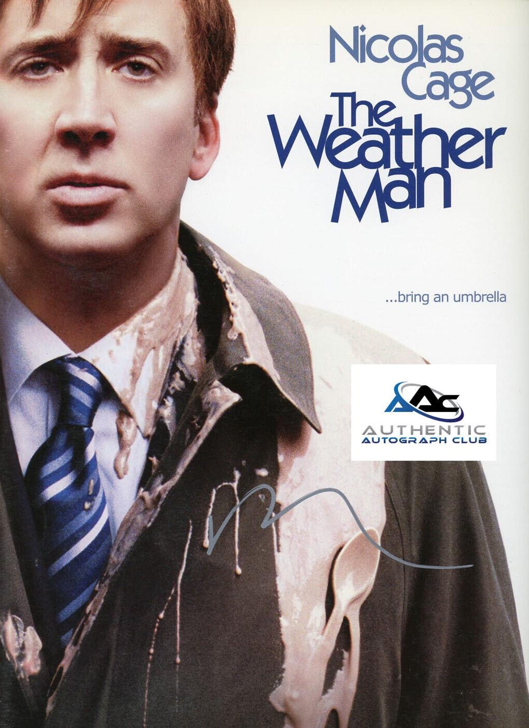 Nicolas Cage Autograph Signed 9x12 Press Kit the Weather Man Coa - Etsy