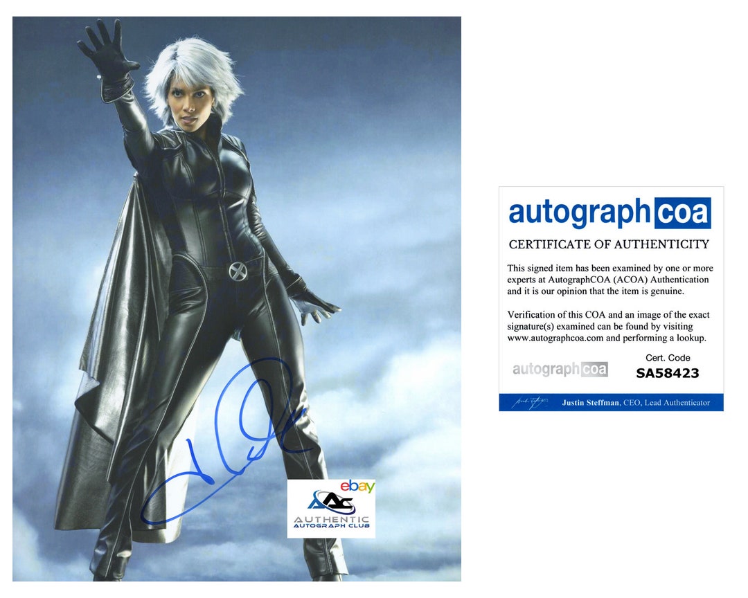 Halle Berry Autograph Signed 8x10 Photo X-men Storm Acoa - Etsy