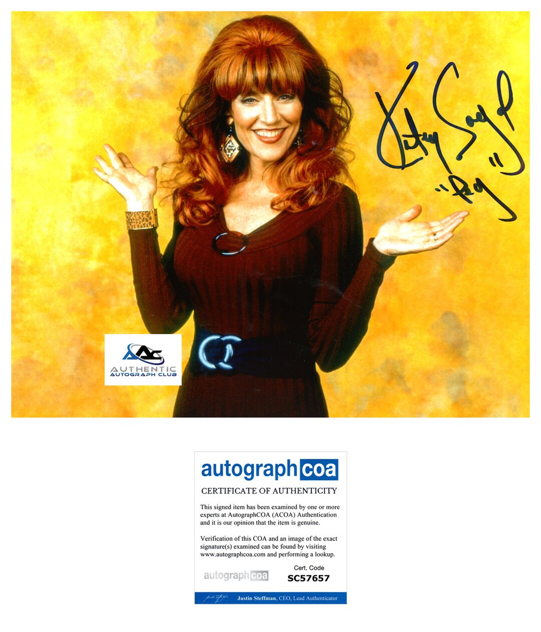 Katey Segal Autograph Signed 8x10 Photo Married With Children Acoa - Etsy