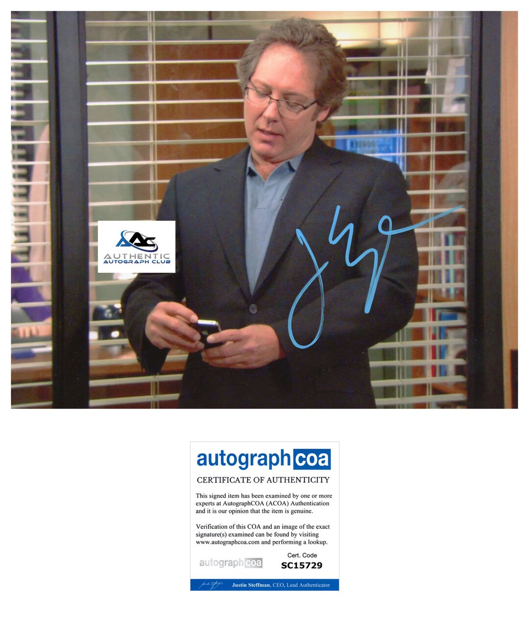 James Spader Autograph Signed 8x10 Photo the Office Blacklist Acoa - Etsy