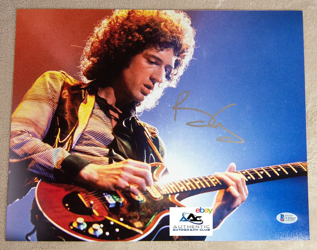 Brian May Autograph Signed 11x14 Photo Queen Beckett Bas - Etsy