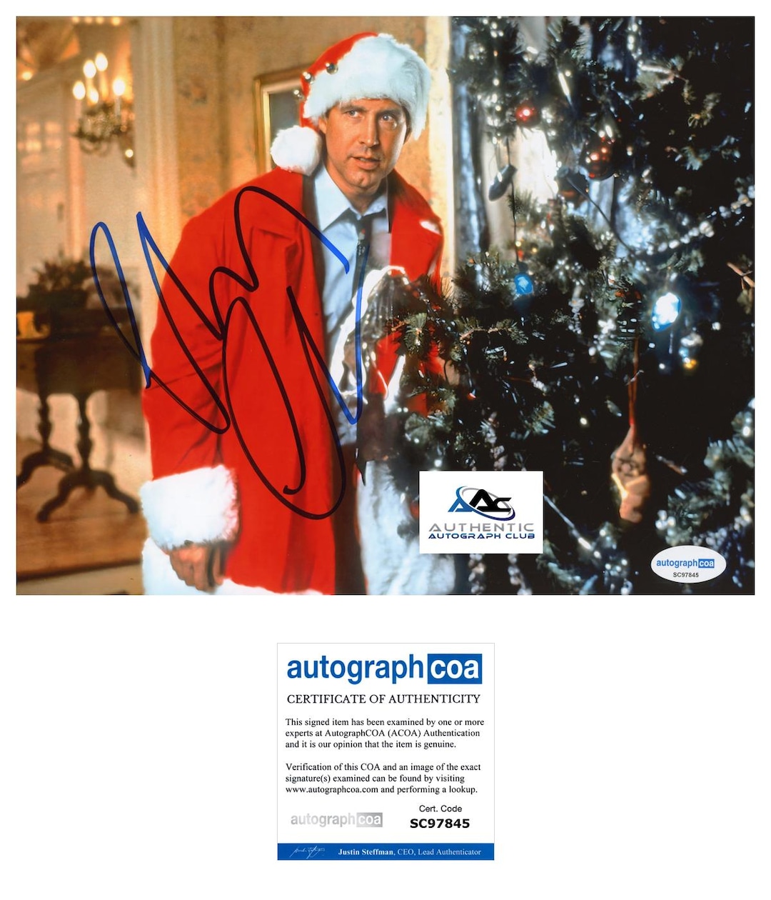 Chevy Chase Autograph Signed 8x10 Photo Christmas Vacation Acoa - Etsy