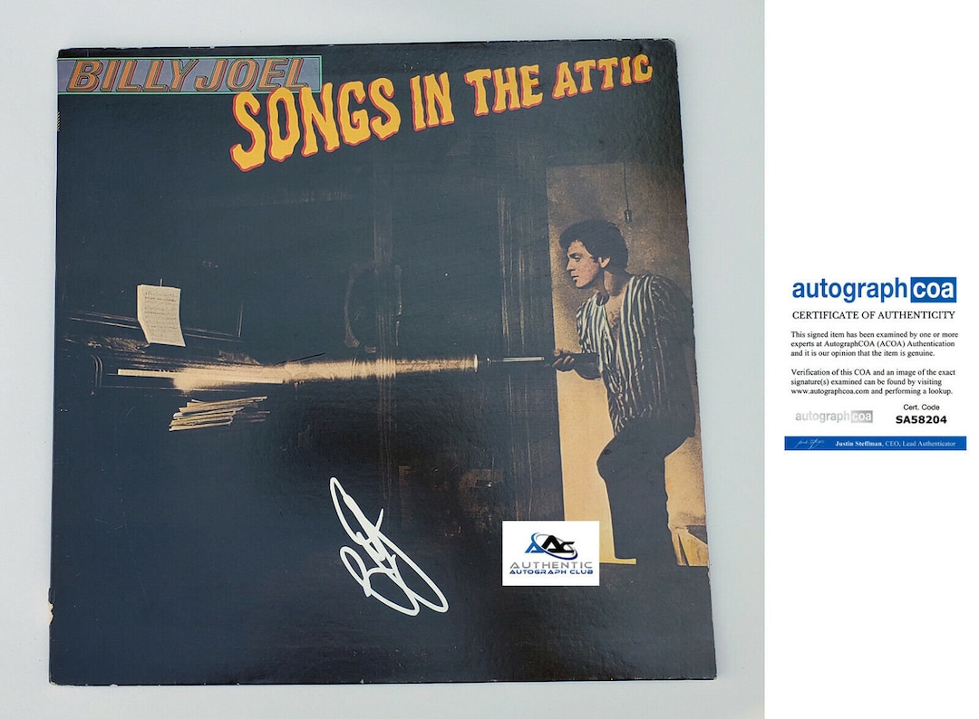 Billy Joel Autograph Signed Songs in the Attic Vinyl Lp Album - Etsy