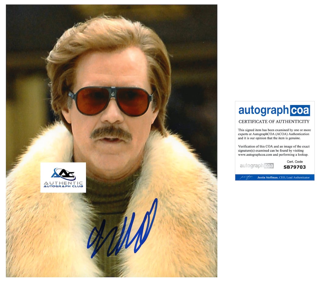 Will Ferrell Autograph Signed 8x10 Photo Elf Anchorman Acoa - Etsy