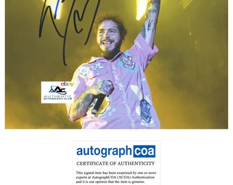 POST MALONE Rock Star AUTOGRAPHED Signed 8x10 Photo - Etsy