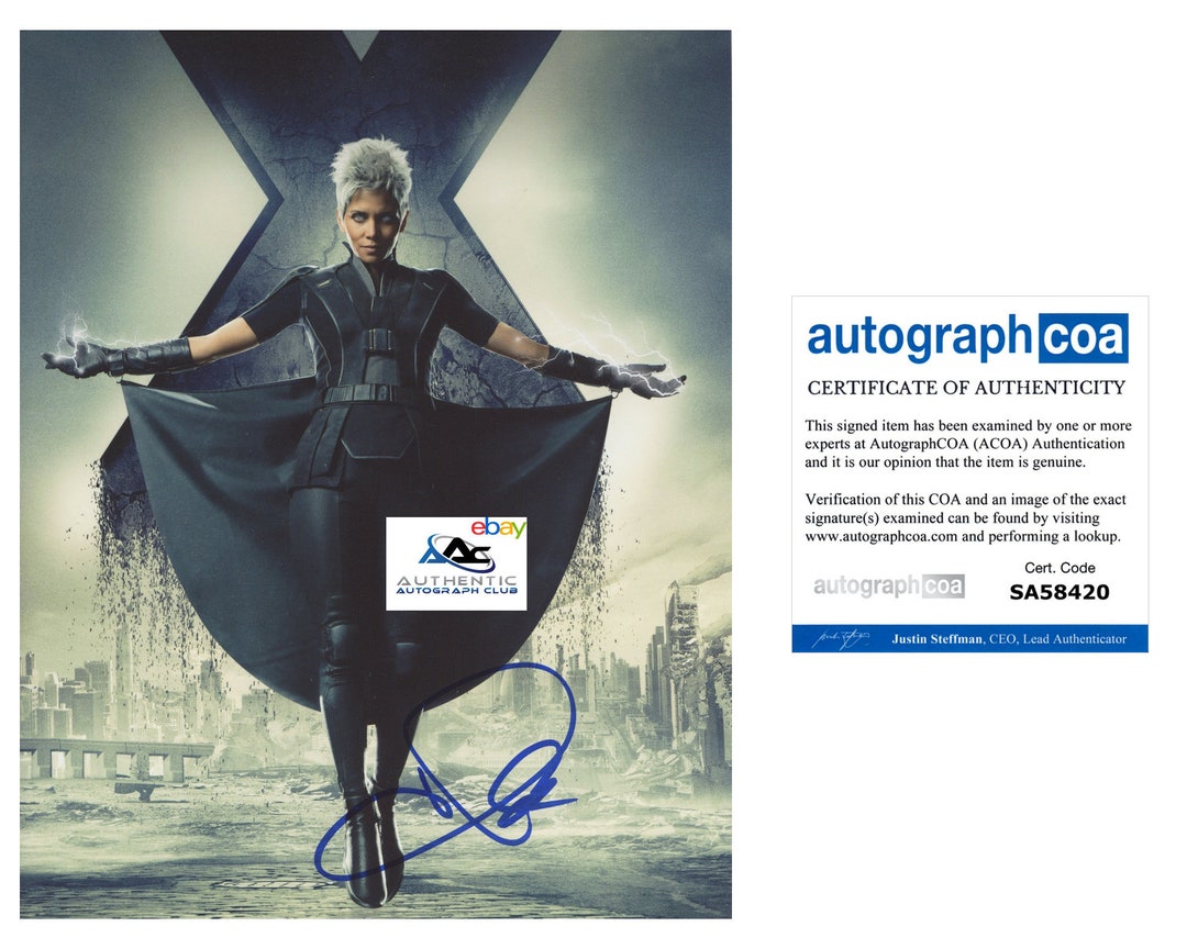 Halle Berry Autograph Signed 8x10 Photo X-men Storm Acoa - Etsy