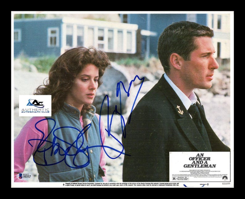 Richard Gere and Debra Winger Autograph Signed 11x14 Lobby Card Beckett ...