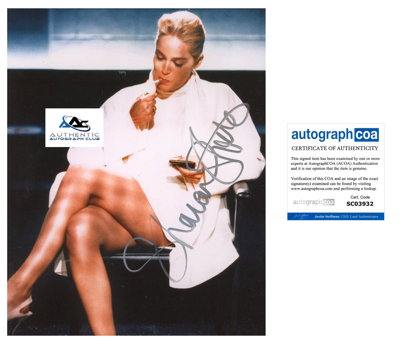 Sharon Stone Autograph Signed 8x10 Photo Acoa - Etsy