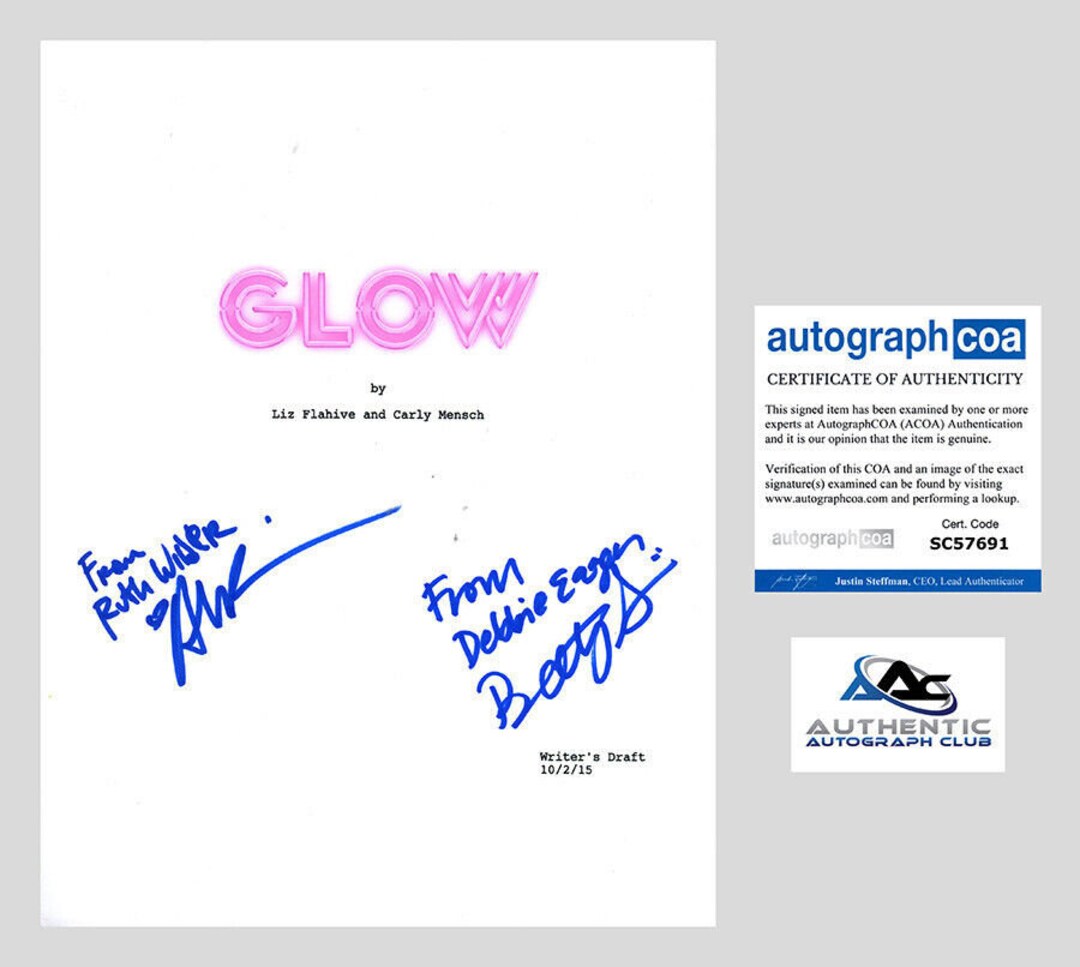 Alison Brie and Betty Gilpin Autograph Signed Glow Full Script Acoa - Etsy