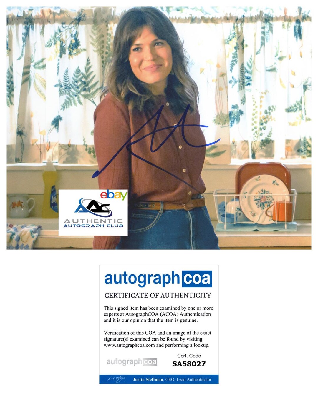 Mandy Moore Autograph Signed 8x10 Photo This is Us Acoa - Etsy