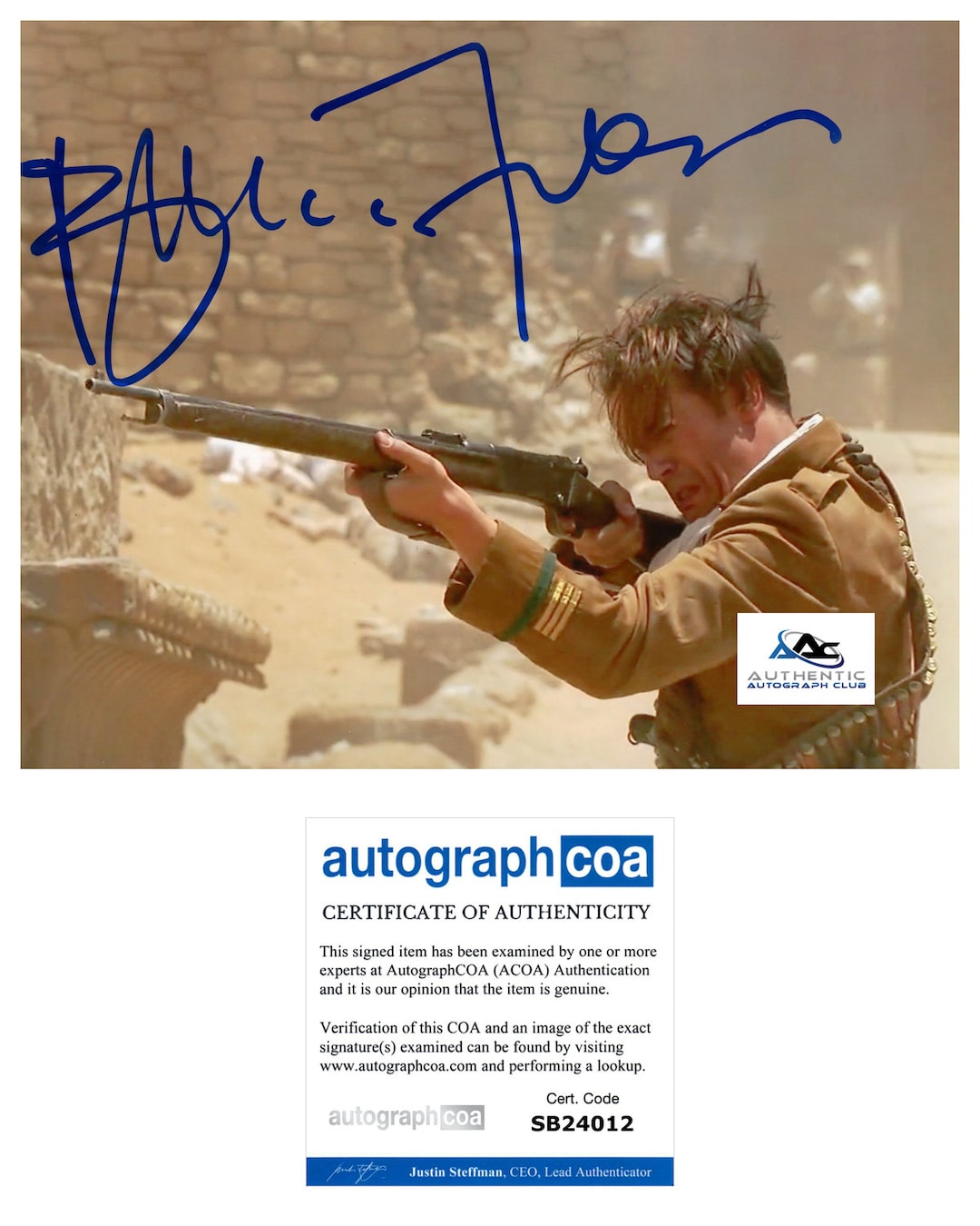 Brendan Fraser Autograph Signed 8x10 Photo the Mummy Full Name - Etsy