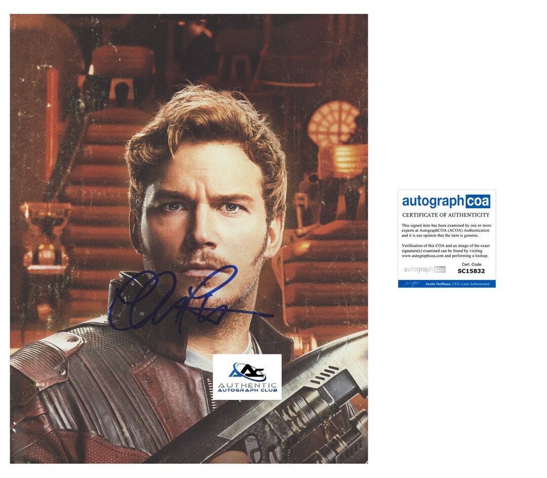 Chris Pratt Autograph Signed 11x14 Photo Avengers Infinity War Star ...