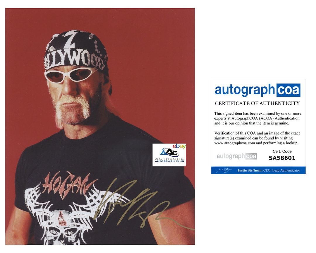 Terry Bollea Hulk Hogan Autograph Signed 8x10 Photo Acoa - Etsy