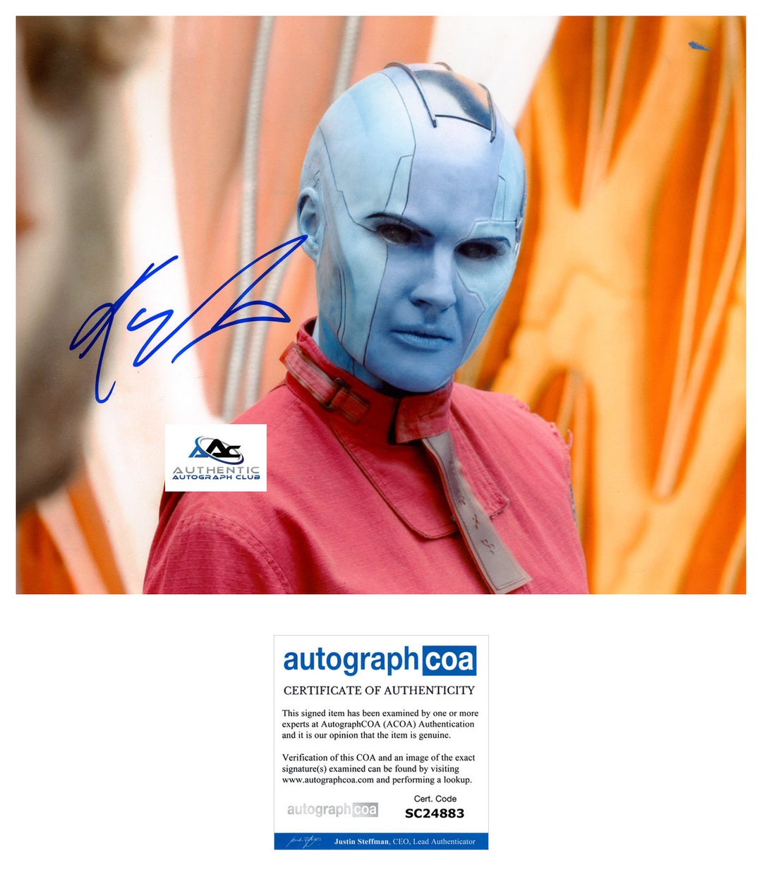 Karen Gillan Autograph Signed 8x10 Photo Nebula Guardians of the Galaxy ...