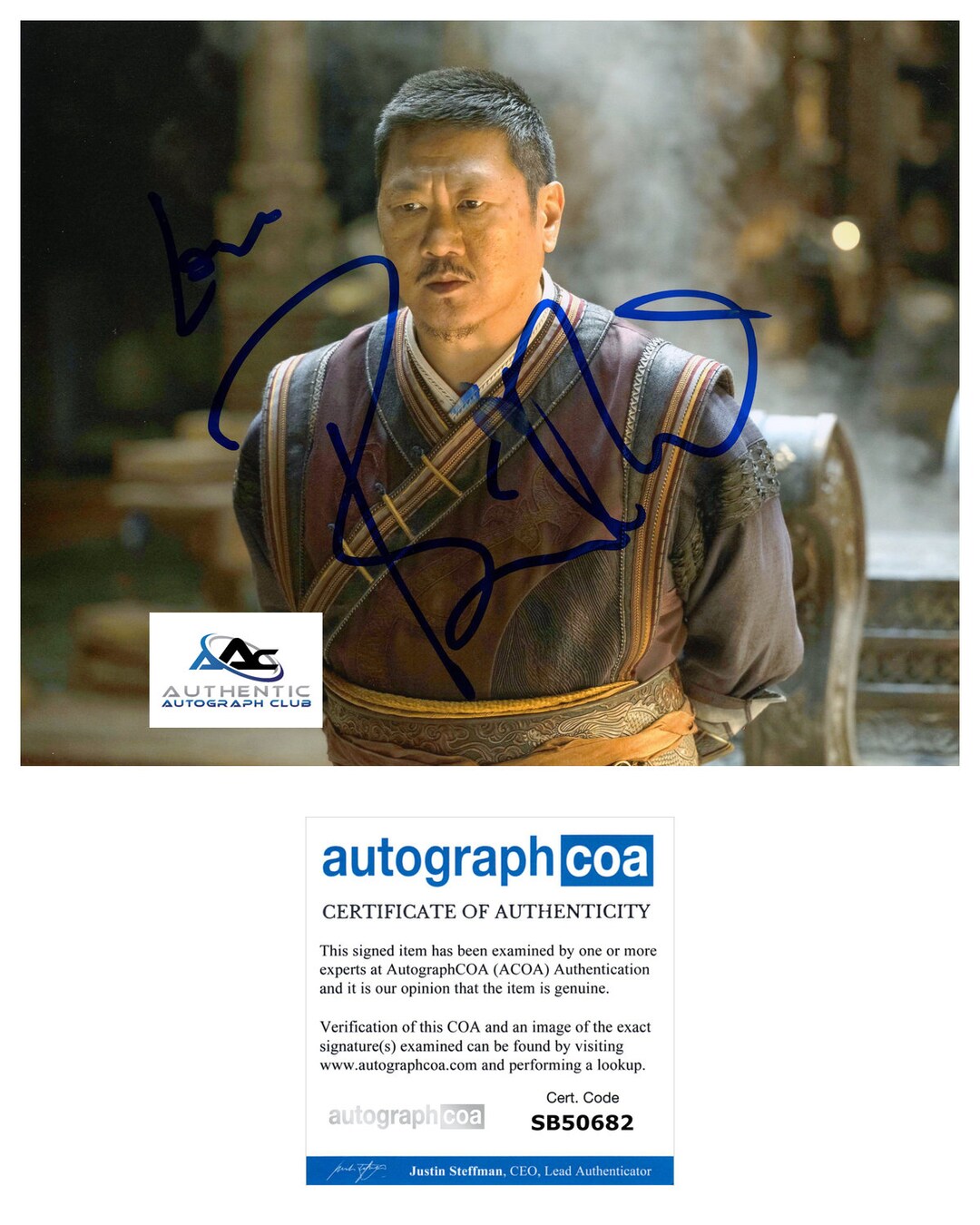 Benedict Wong Autograph Signed 8x10 Photo Marvel Avengers Dr Doctor ...