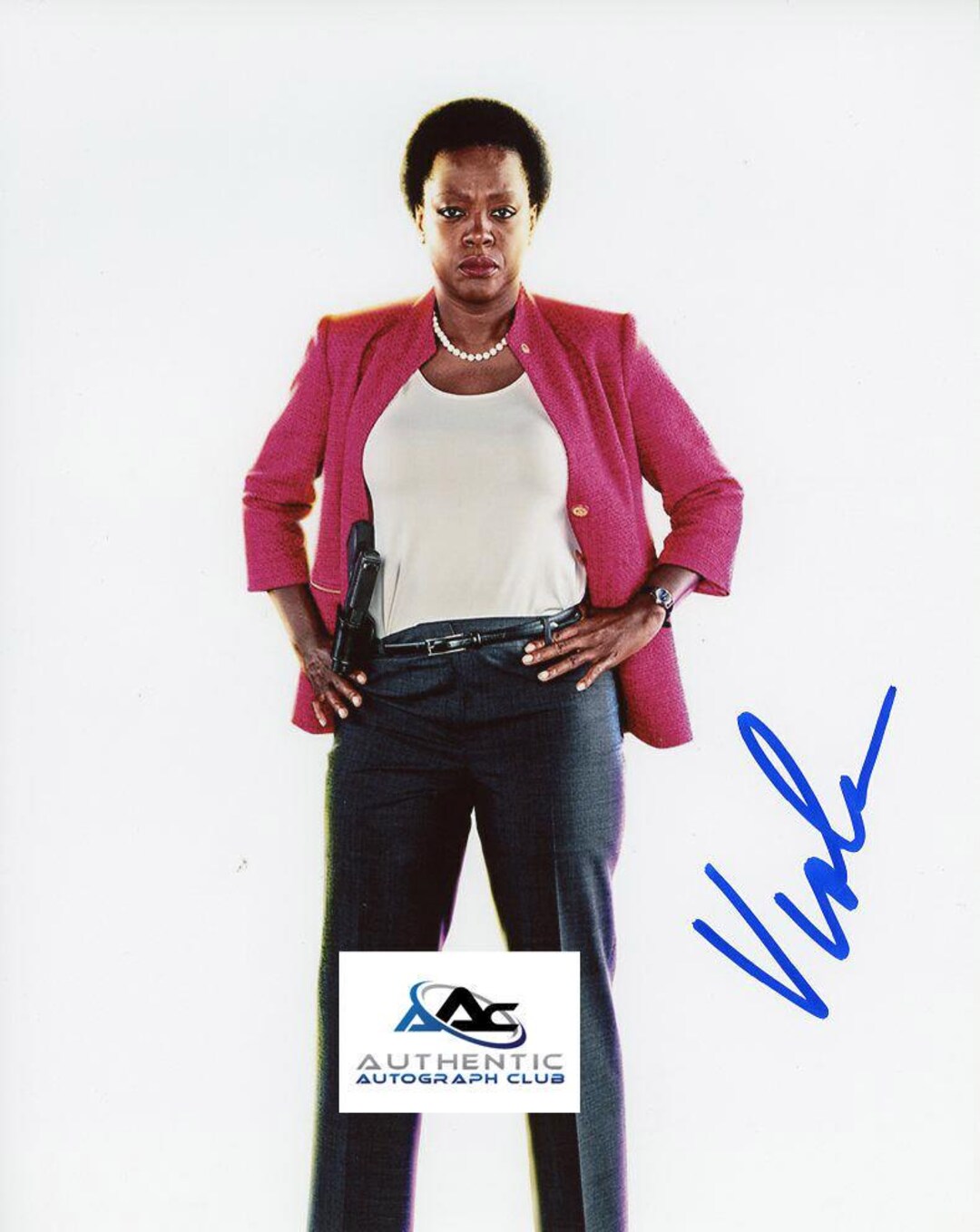 Viola Davis Autograph Signed 8x10 Photo Amanda Waller Dc Suicide Squad ...